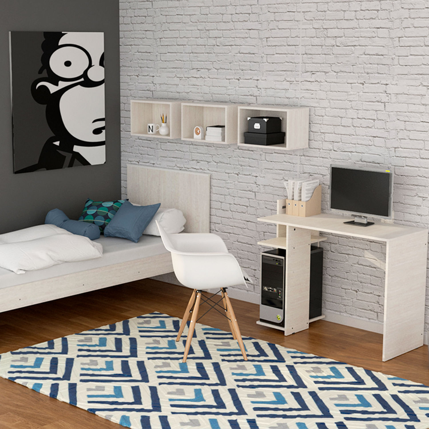 Escritorio Dakar Mesa Pc Oficina Mueble Estudio | Tienda FC