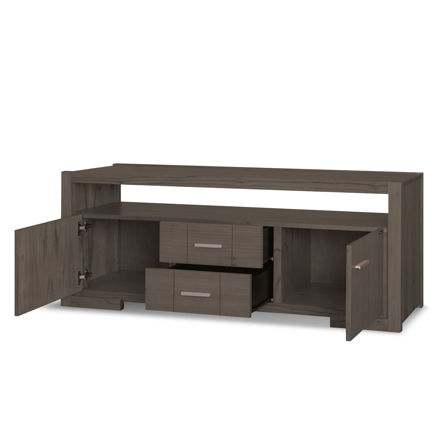 Rack TV Contemporaneo Ceniza - Tienda FC