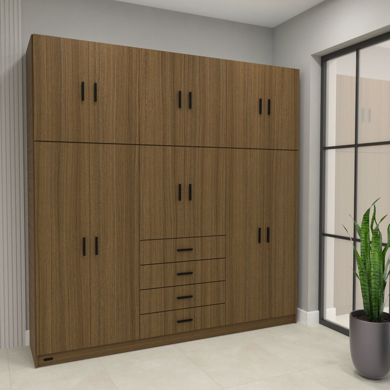 Placard 12 Puertas Dakar Plus Avellana - Tienda FC